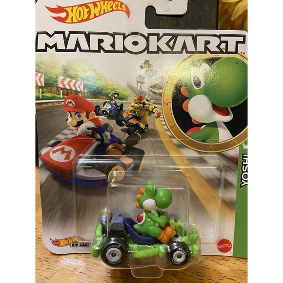 Mattel | Toys | Mattel Grn9 Hot Wheels Mario Kart 164 Yoshi Pipe Frame ...